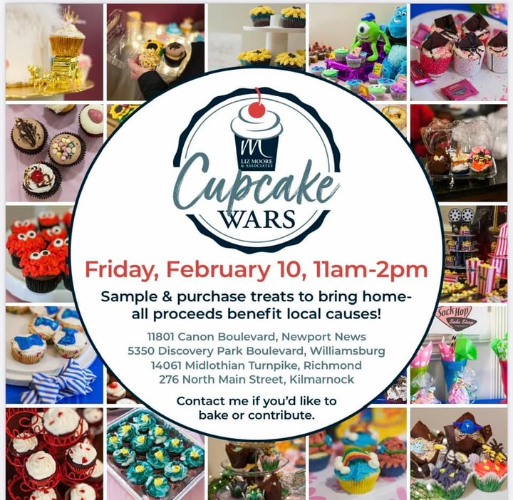 Annual Cupcake Wars Fundraiser February 10th, 11am-2pm