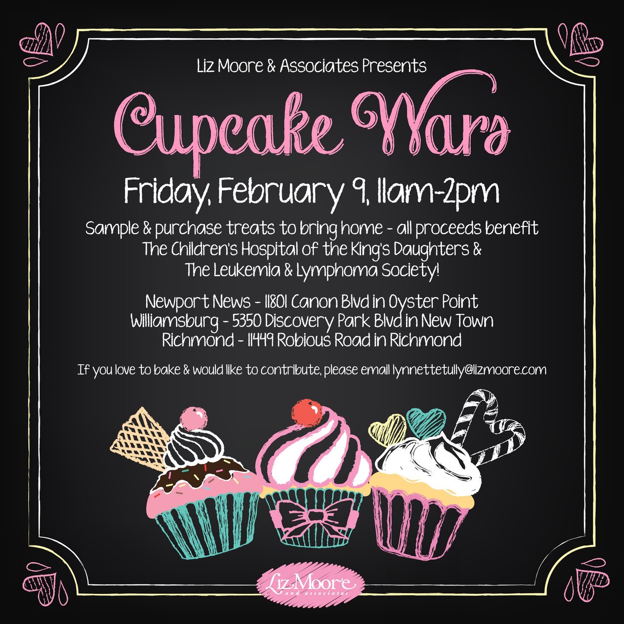 Cupcake Wars for CHKD and The Leukemia & Lymphoma Society!